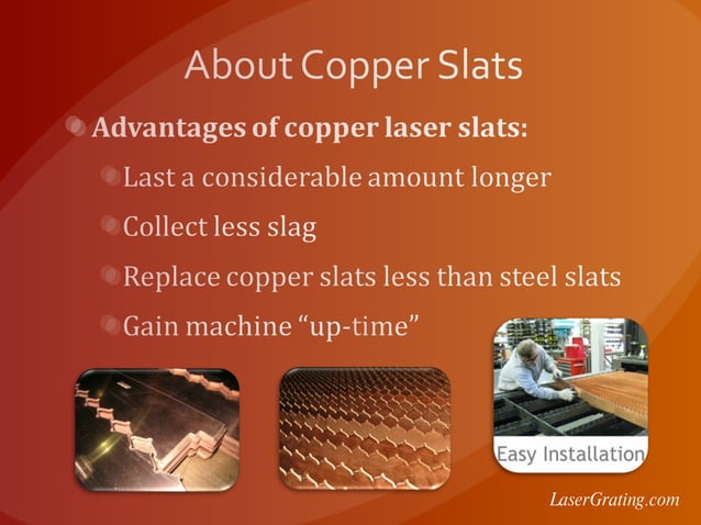 Copper Laser Slats | PPT | Business and Finance