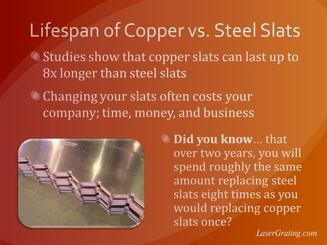 Copper Laser Slats | PPT | Business and Finance