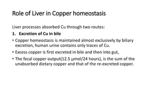 Copper metabolism | PDF