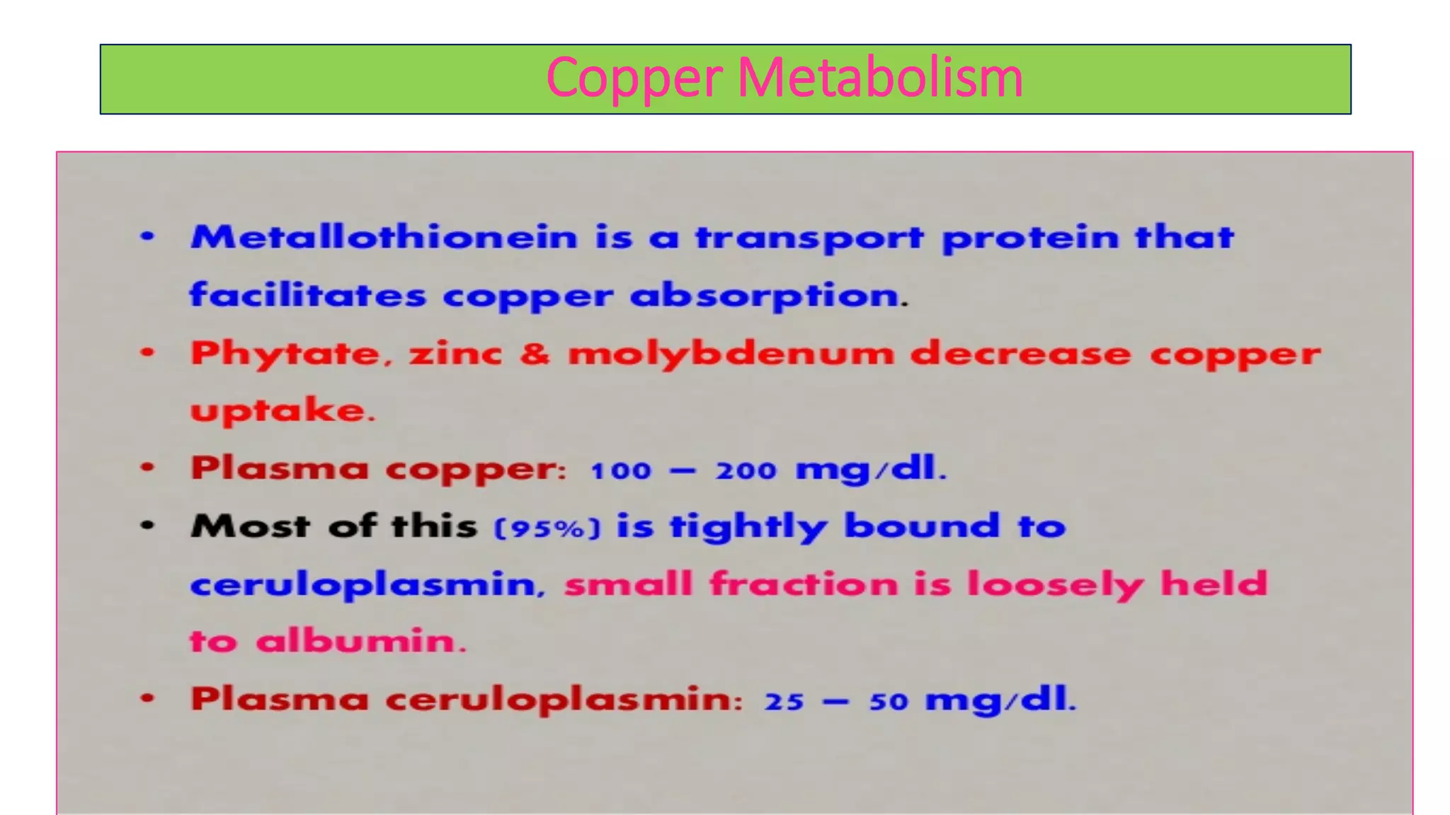 Copper metabolism and its clinical significance | PDF