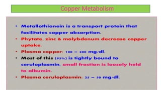 Copper metabolism and its clinical significance | PDF