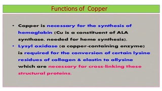 Copper metabolism and its clinical significance | PDF