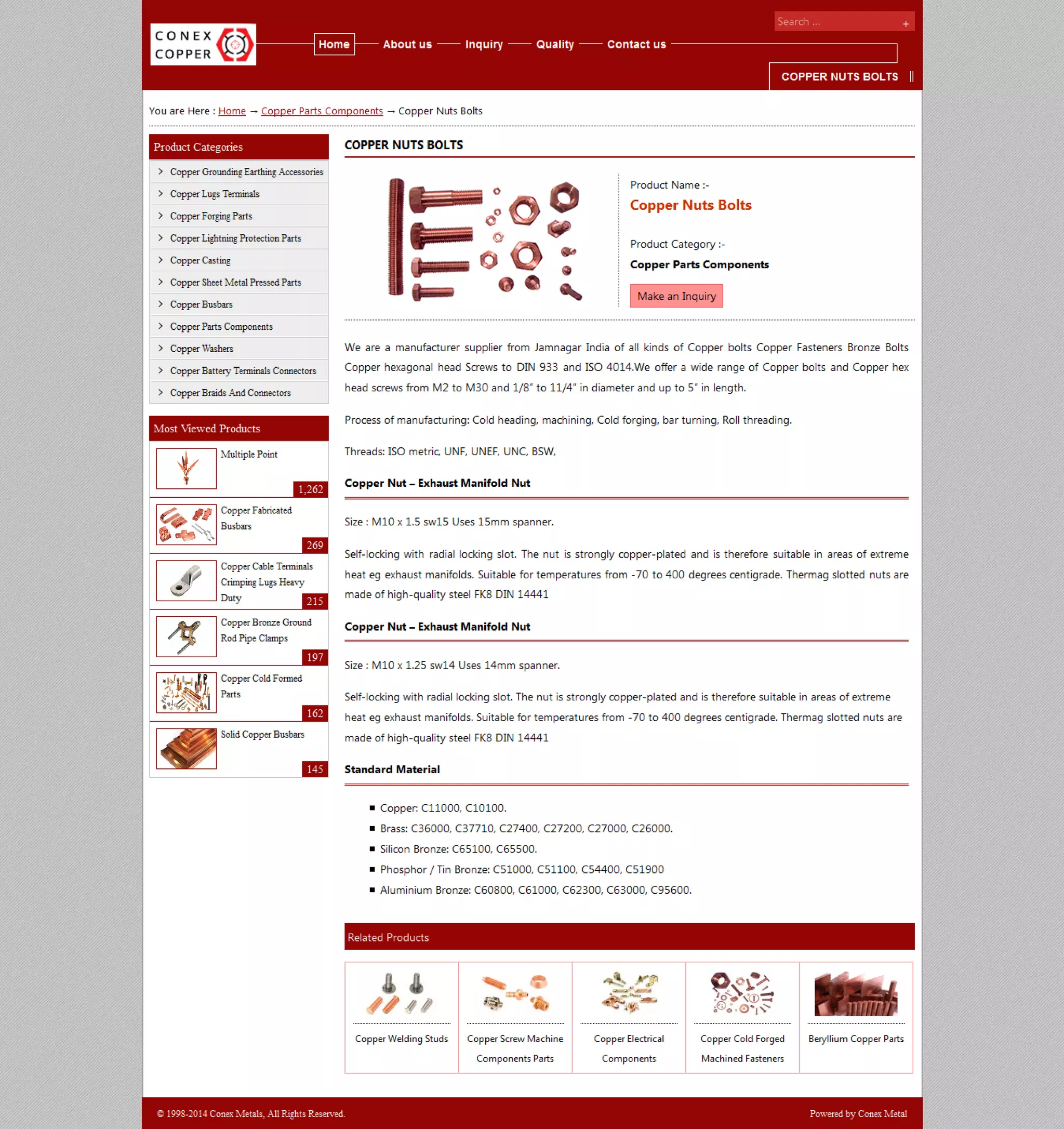 Copper nuts bolts | PDF