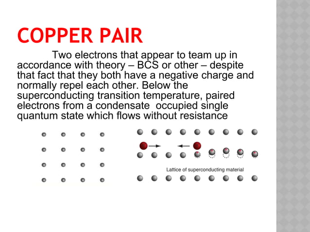 Copper pair (bcs theory) | PPTX