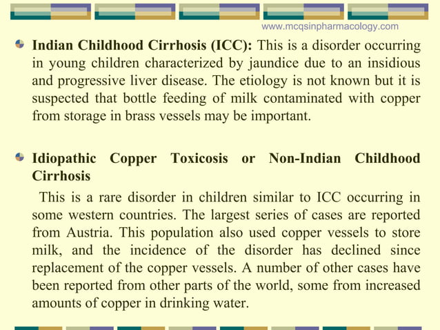 Copper poisoning/Toxicity | PPT
