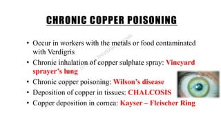 Copper poisoning | PPTX