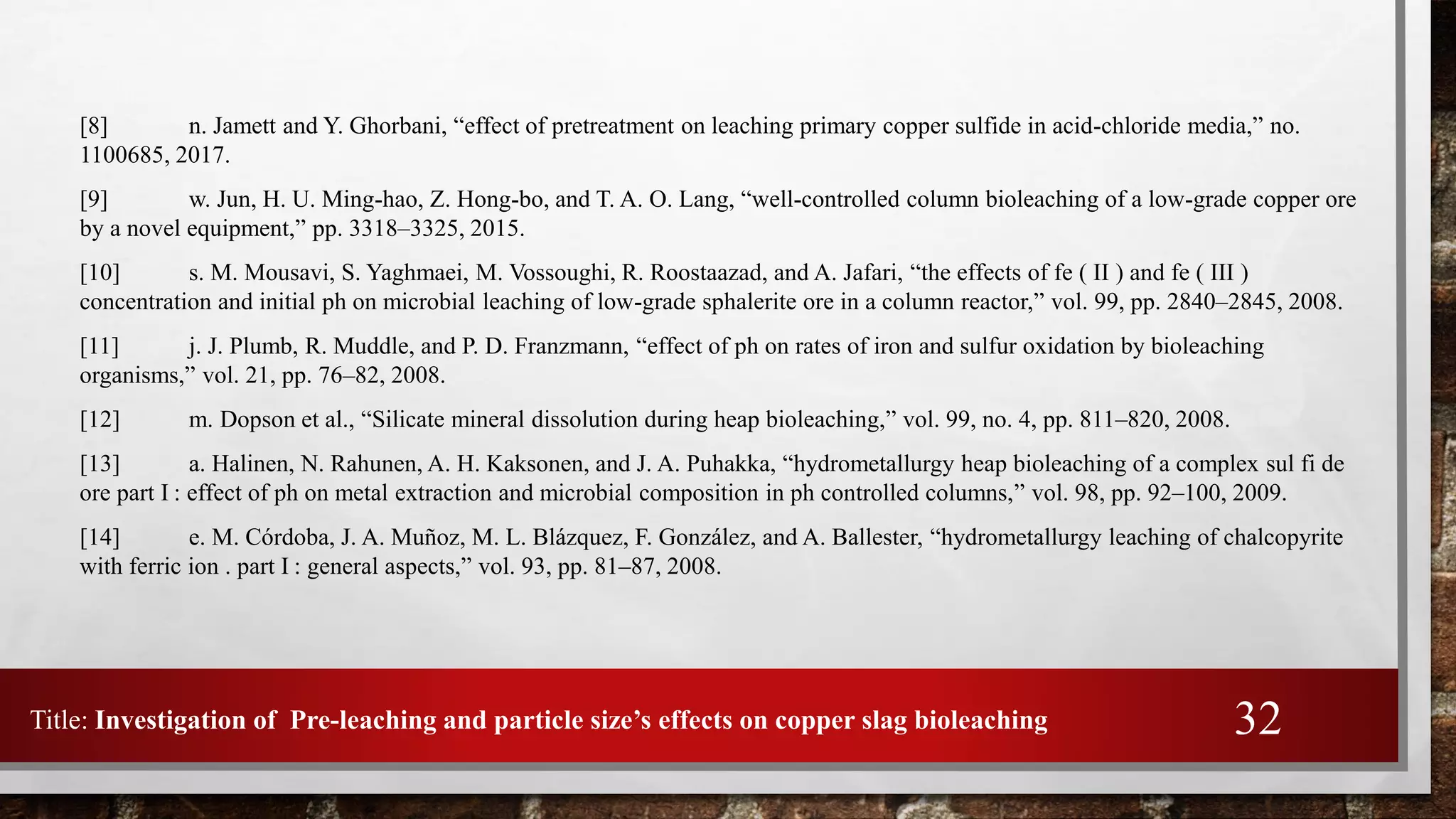 Copper slag bioleaching | PDF | Chemistry | Science