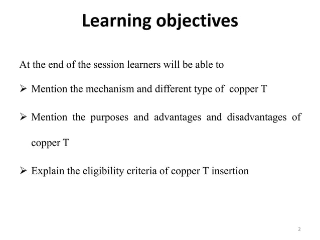 Copper t | PPTX