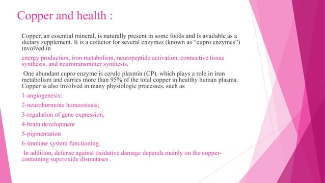 Copper toxicity | PPTX