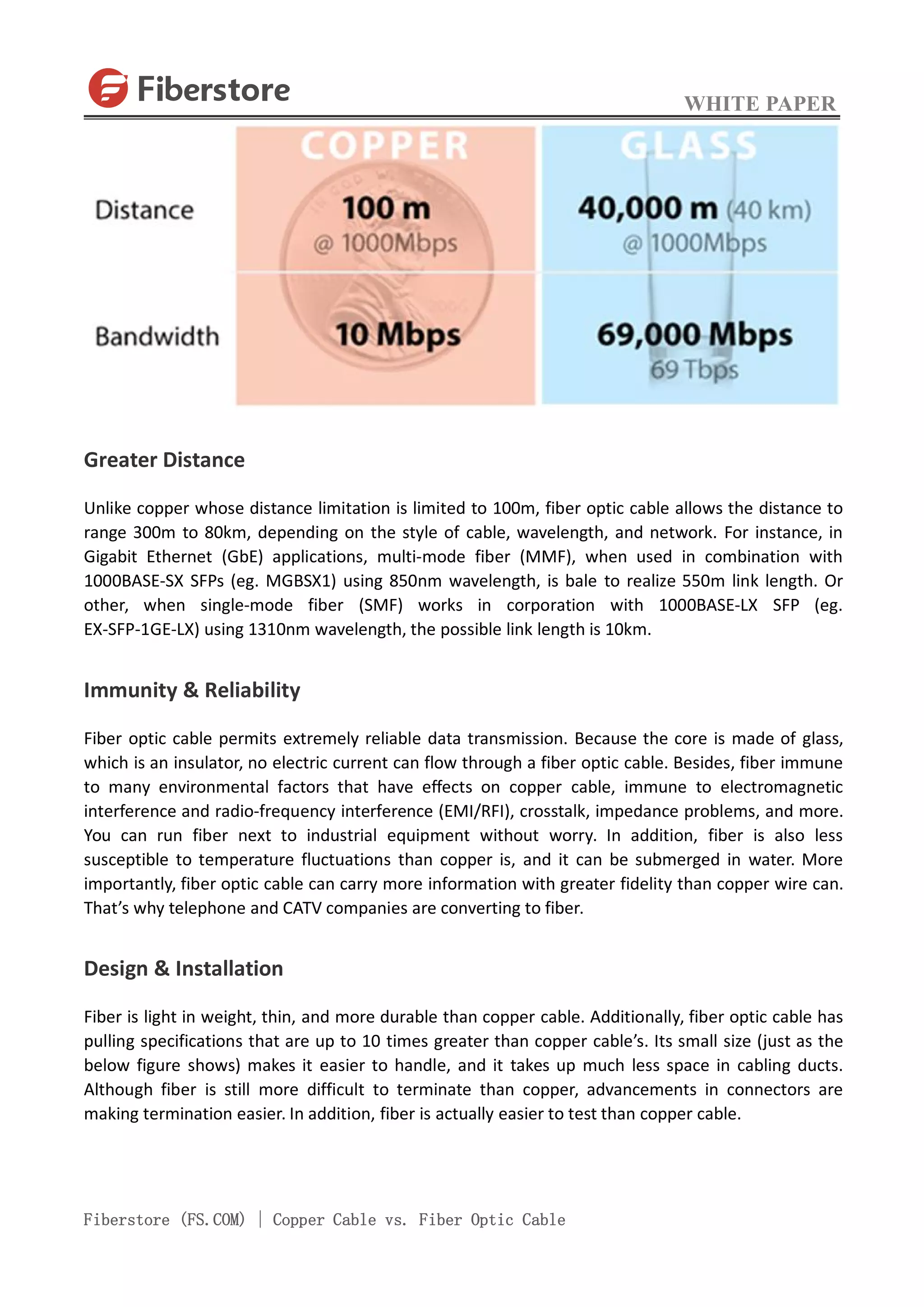 Copper vs. fiber | PDF
