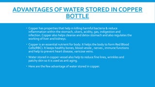Health Benefit of water sroted in Copper | PPTX