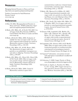 Tools for Managing Internal Parasites in Small Ruminants: Copper Wire ...