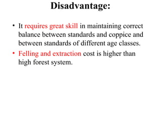 Coppice system , methods, types, purposes | PPT