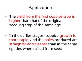 Coppice system , methods, types, purposes | PPT