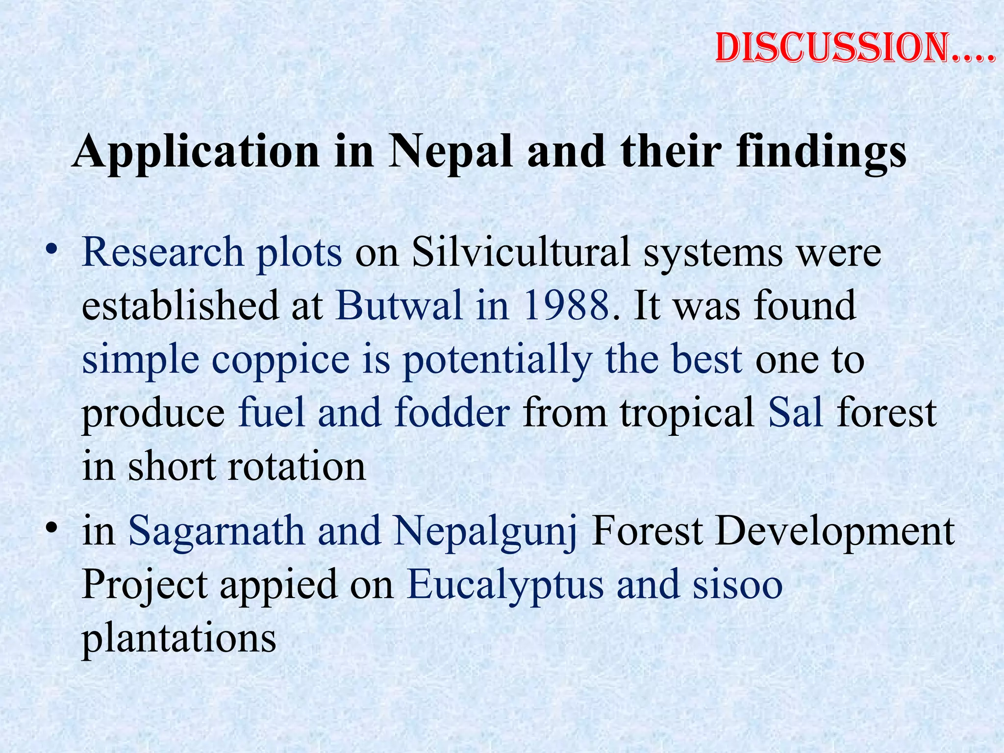 Coppice system sanjay tiwari | PPT