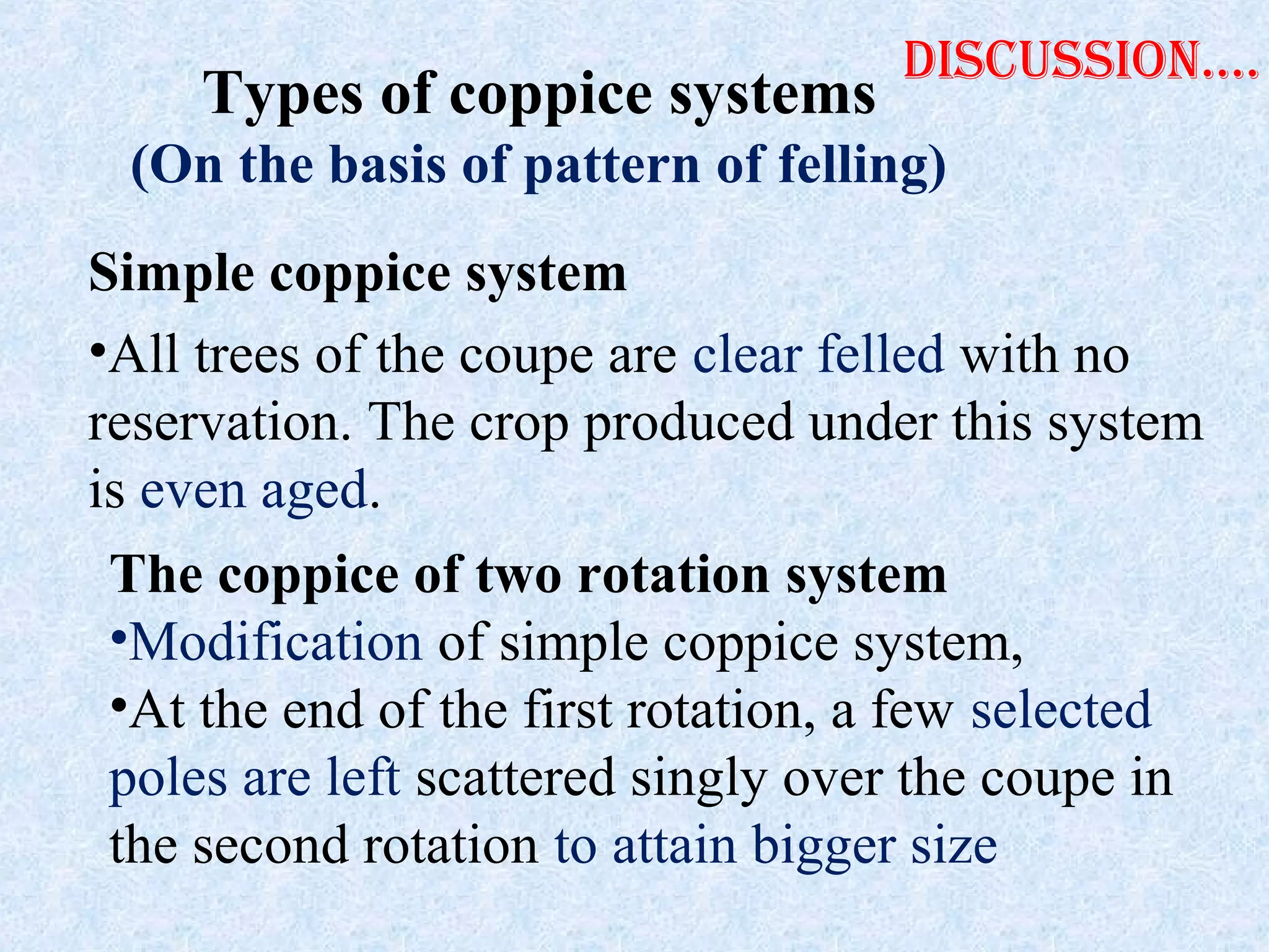Coppice system sanjay tiwari | PPT