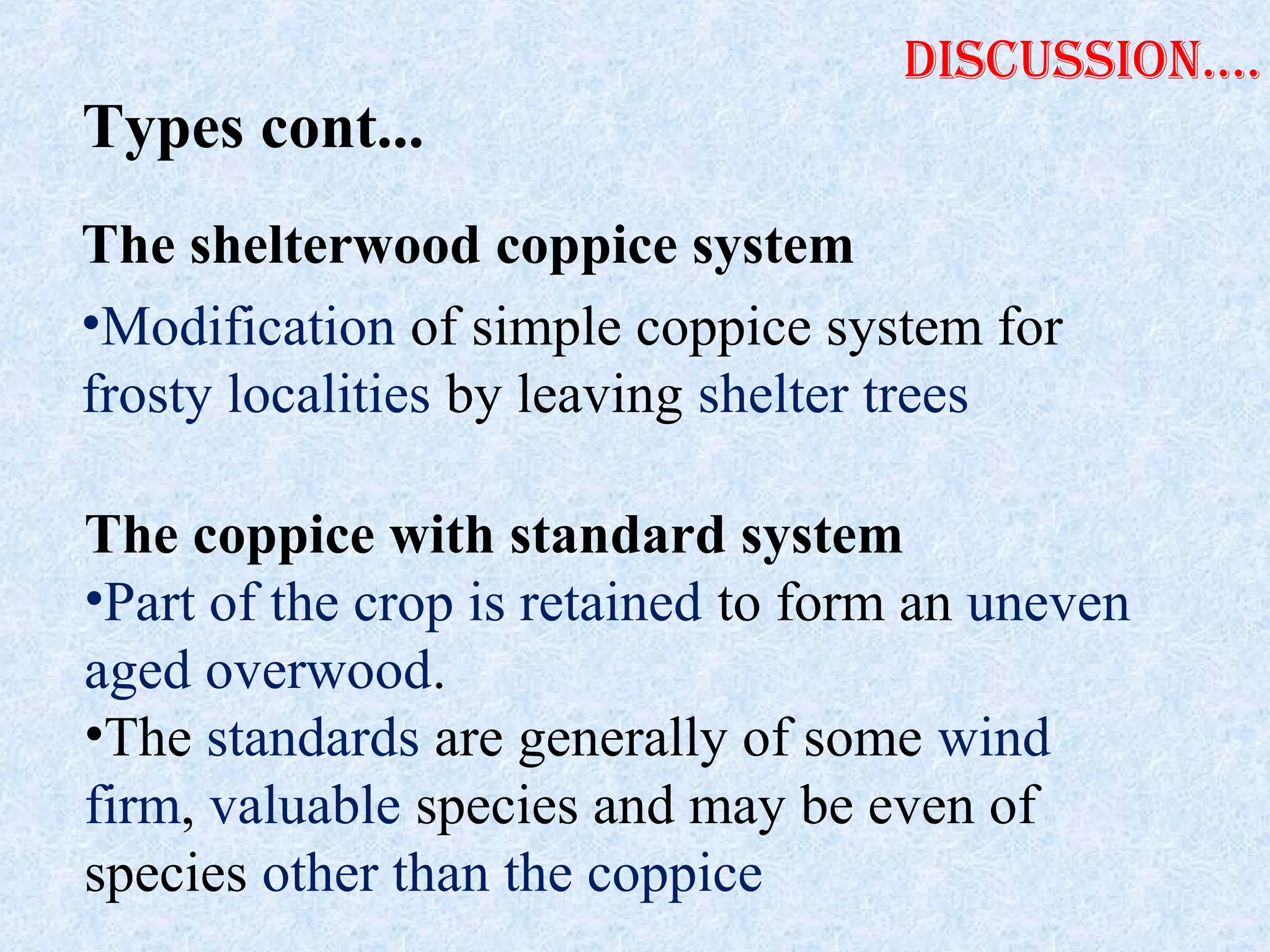 Coppice system sanjay tiwari | PPT
