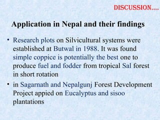 Coppice system sanjay tiwari | PPT