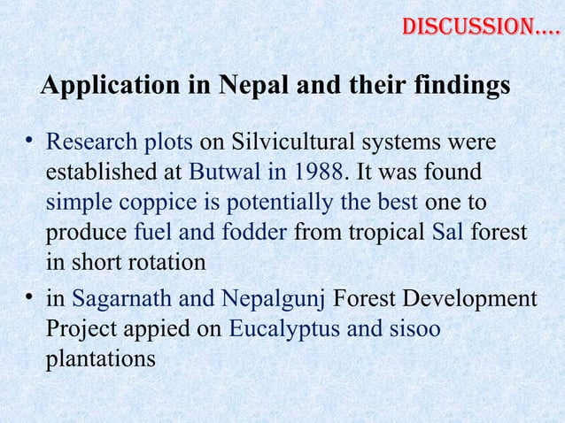 Coppice system sanjay tiwari | PPT