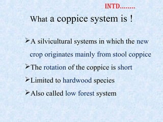 Coppice system sanjay tiwari | PPT