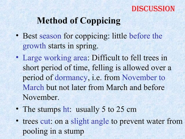 Coppice system sanjay tiwari | PPT