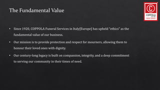 Coppola Funeral Services - Repatriation, Cremation, Burial Services | PDF