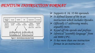 Pentium 8086 Instruction Format | PPT