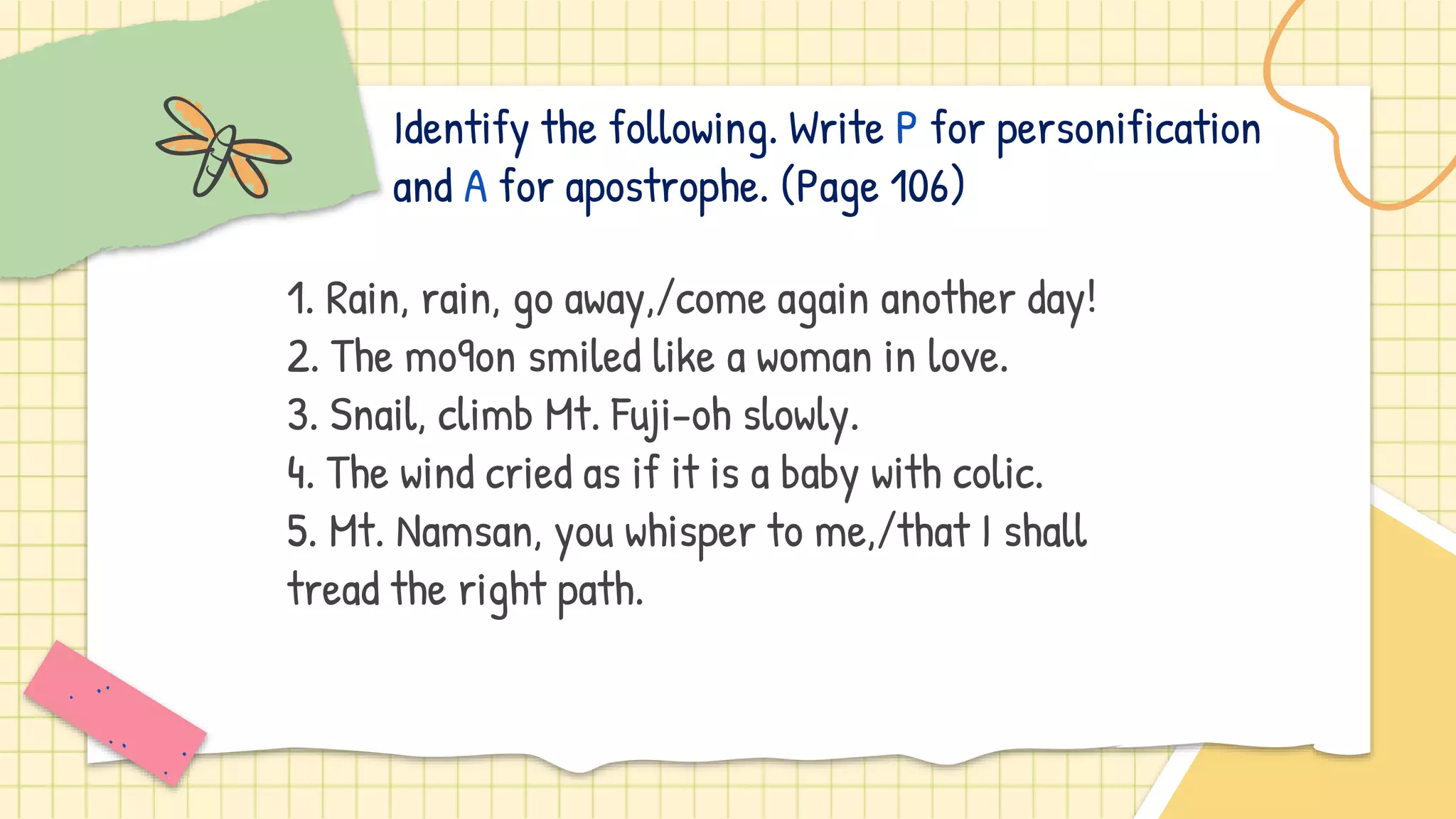 Figures of Speech that shows Personification and Apostrophe | PPTX