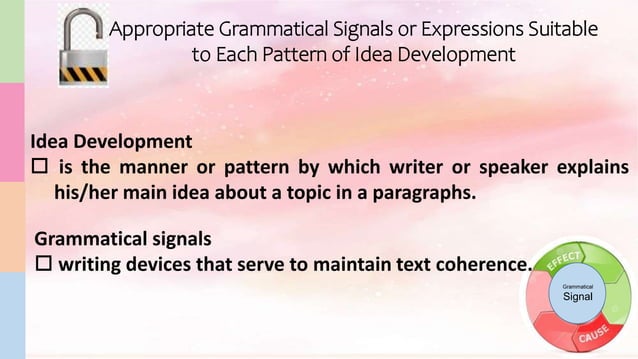 CO PPT-grammatical signals.pptx | Chemistry | Science