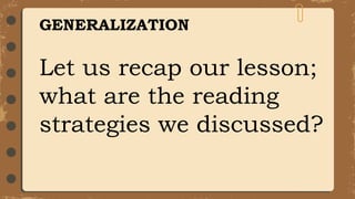 Reading Strategies for Grade 7 Students. | PPTX