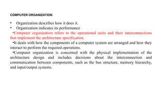 Computer Organization Subject-Basic Functional units of Computers | PPT