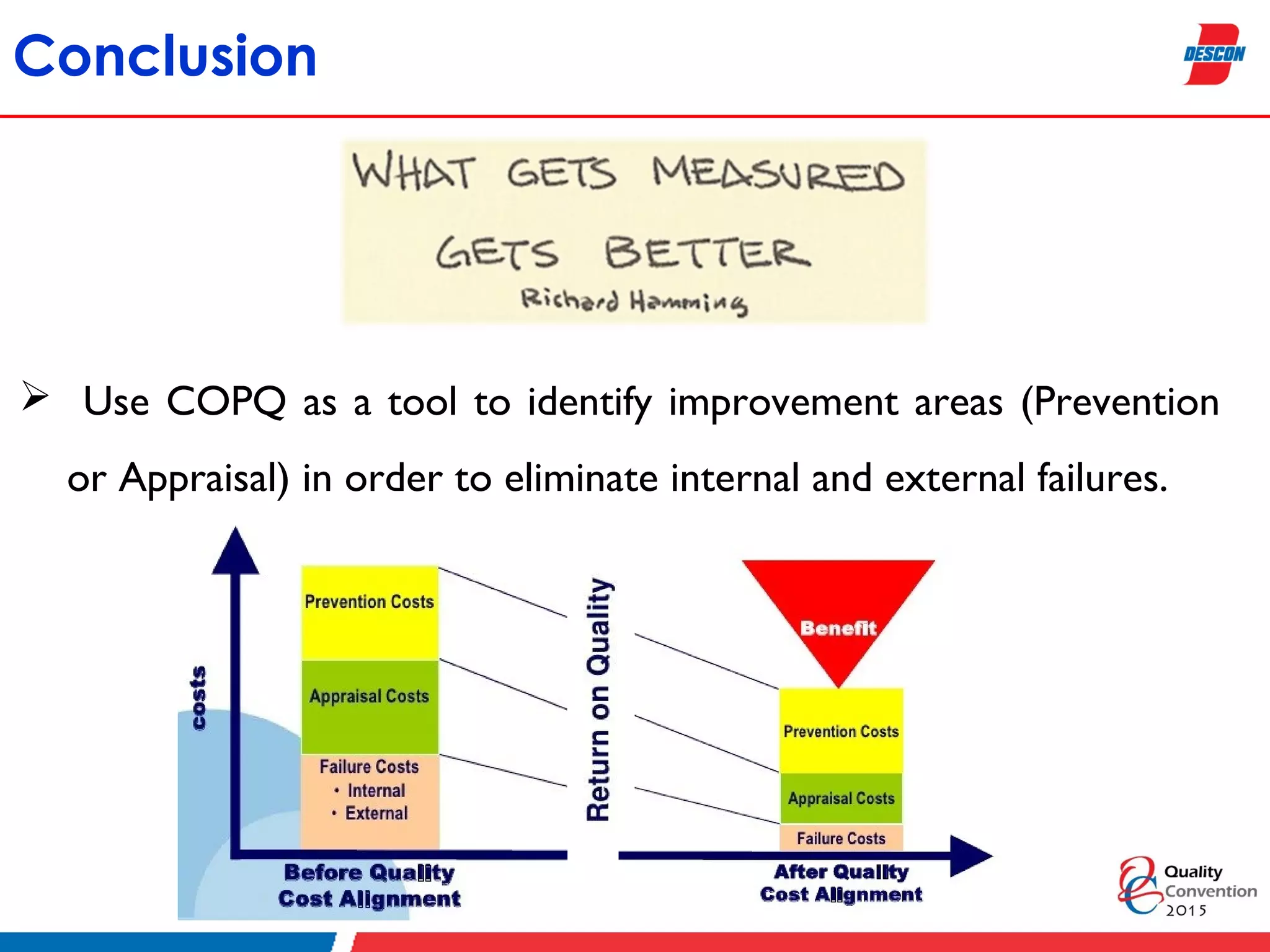 Copq benefits of correct measurement (for slideshare) | PPT