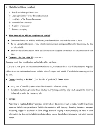 The Consumer Protection Act, 1986 (COPRA) | PDF