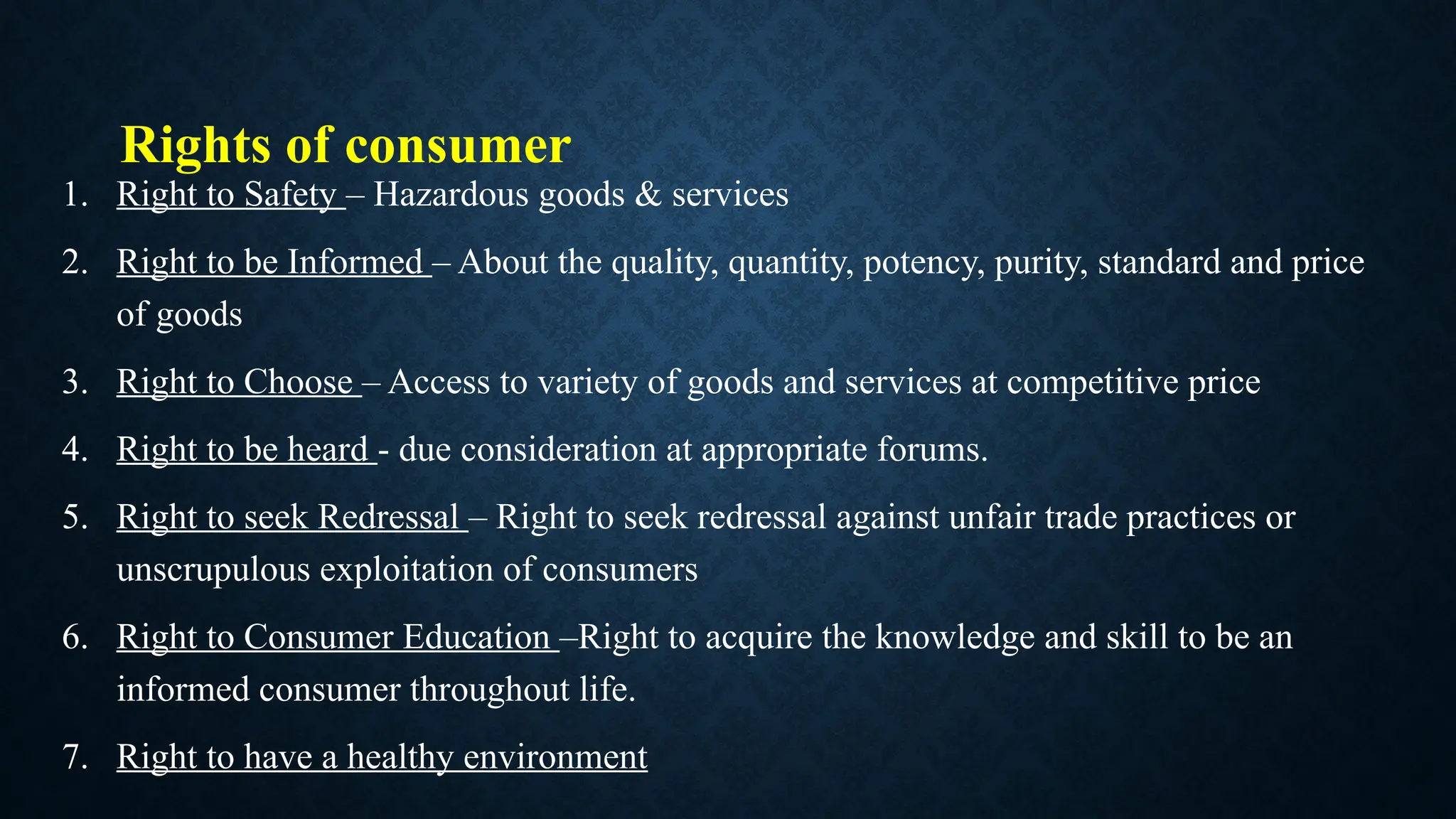 Module 4 - Consumer protection Act -1986 | PPT