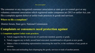 Module 4 - Consumer protection Act -1986 | PPTX