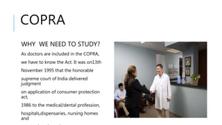 Copra(consumer protection act) public health dentistry | PPTX