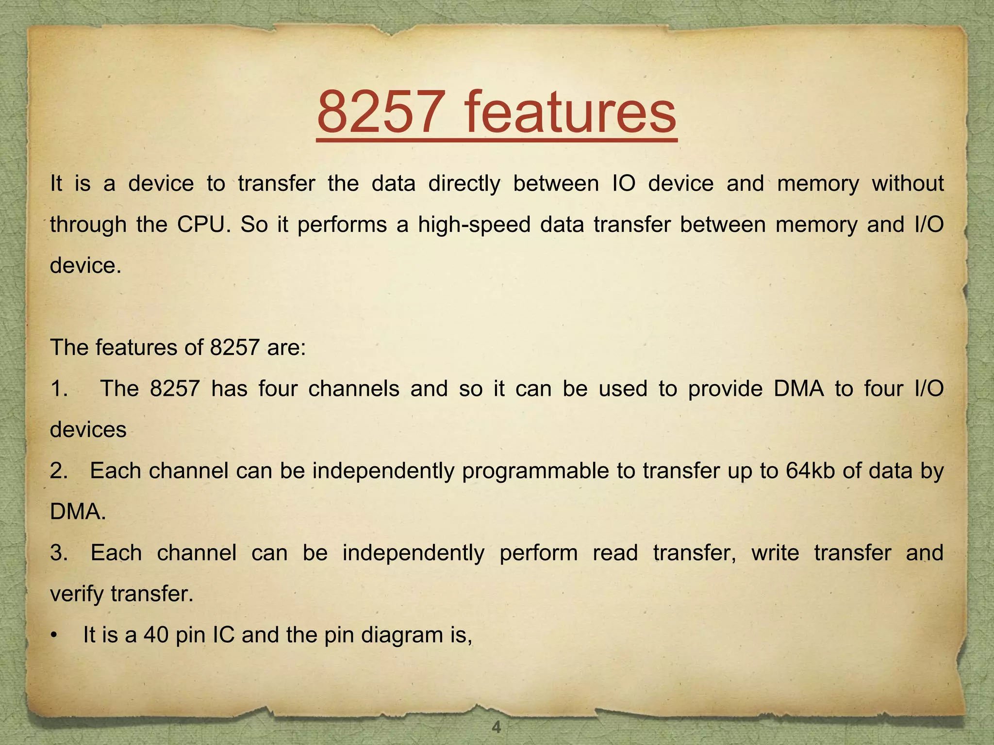 DMA controller intel 8257 | PPTX