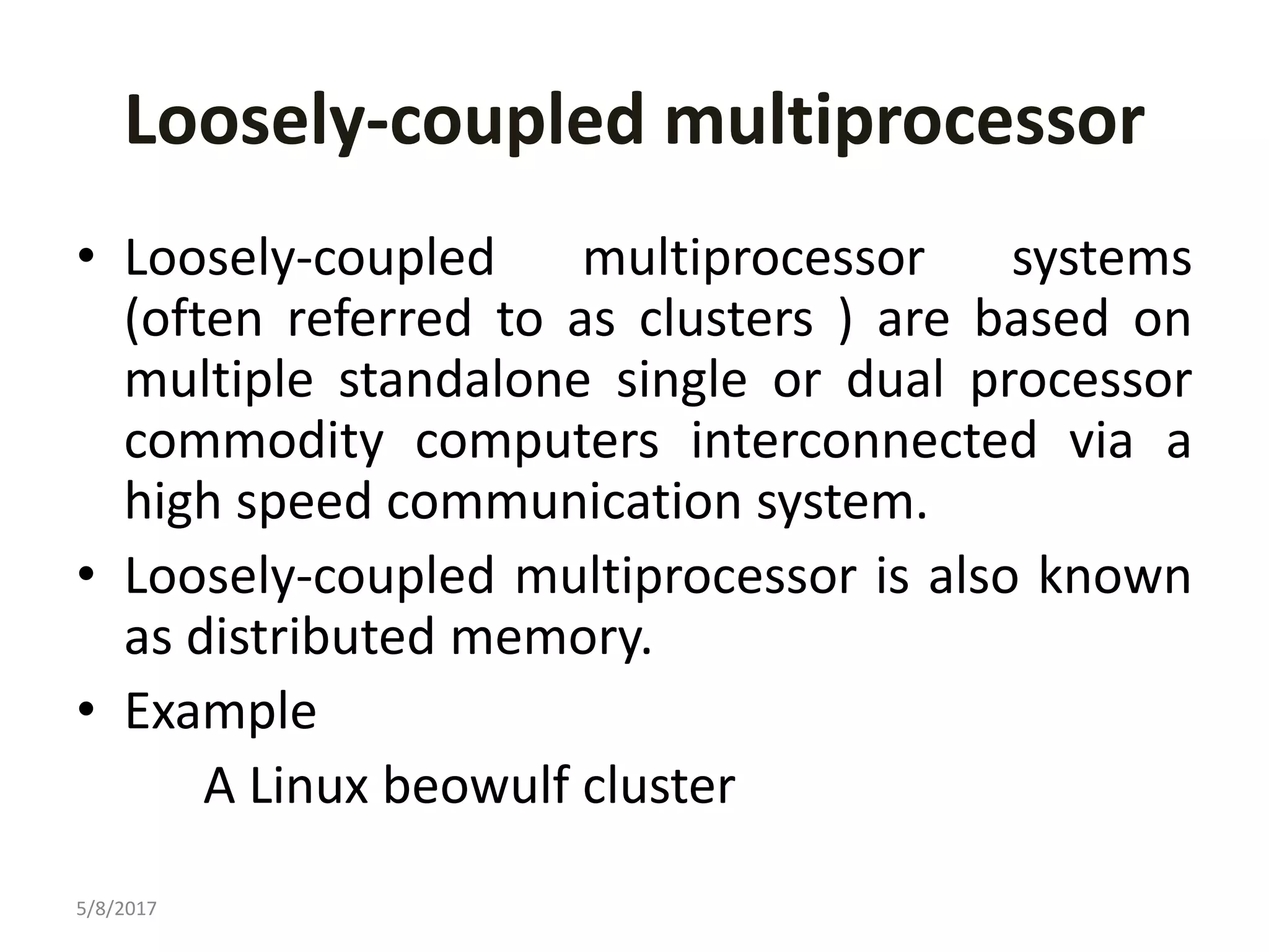 Multiprocessor | PPTX