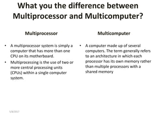 Multiprocessor | PPT