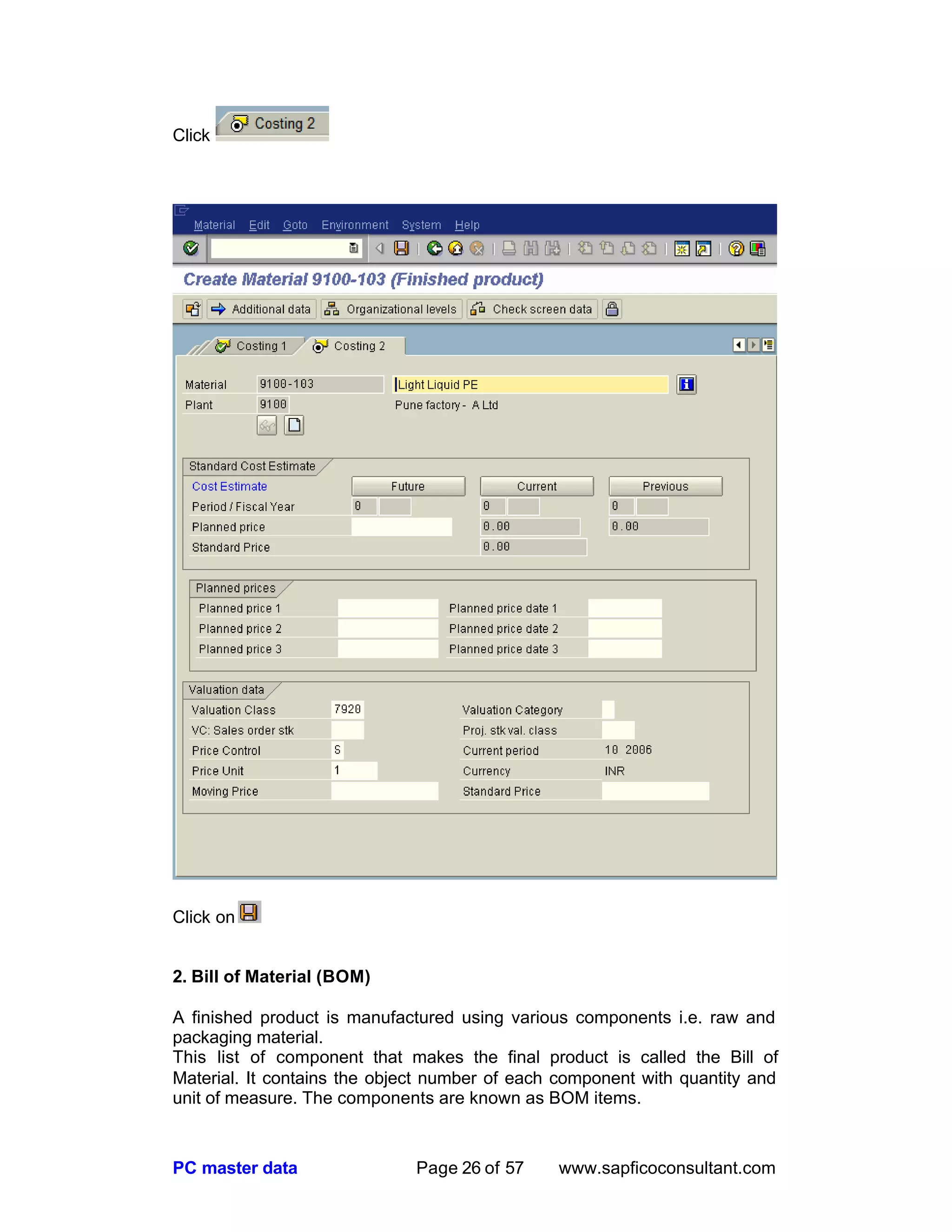 Co product costing master data | PDF