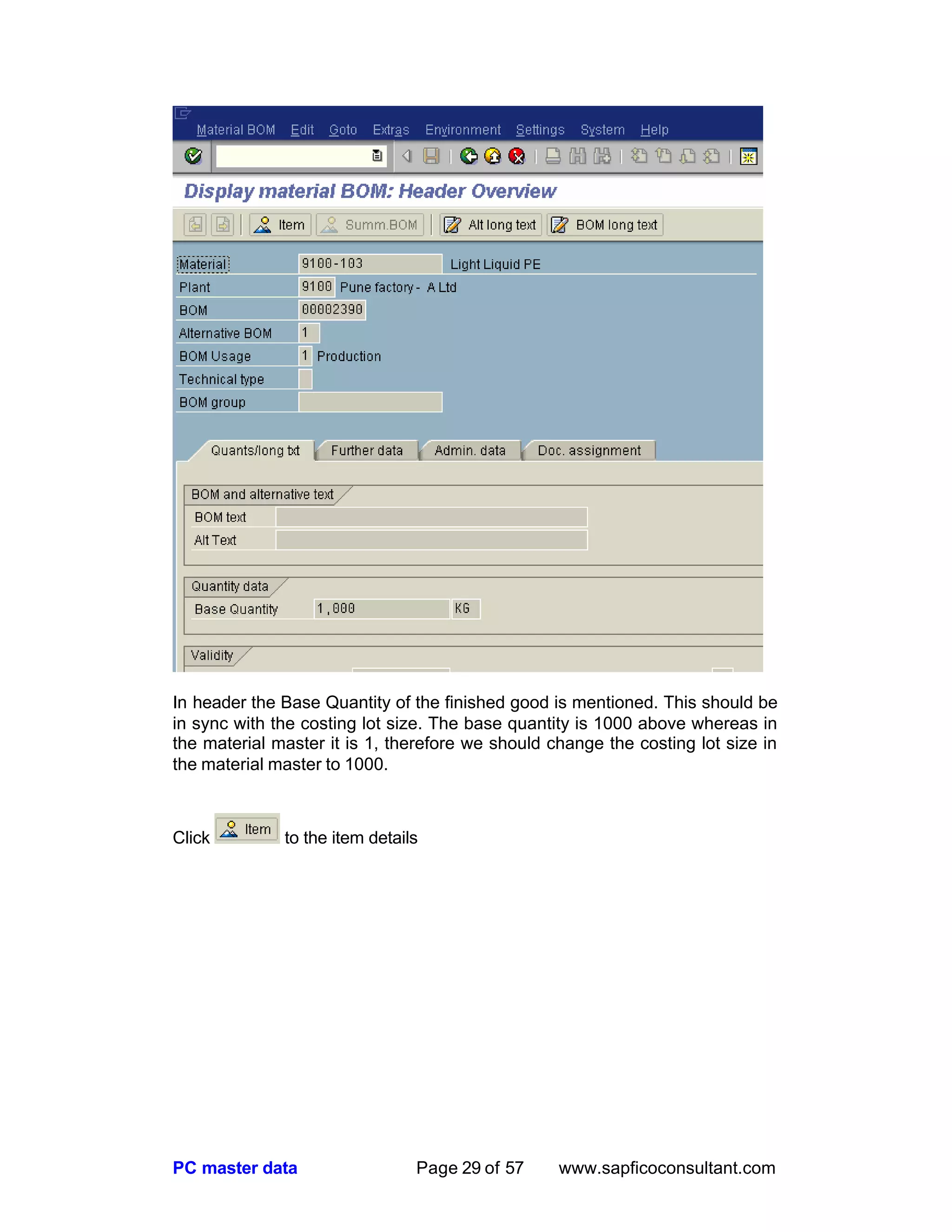 Co product costing master data | PDF