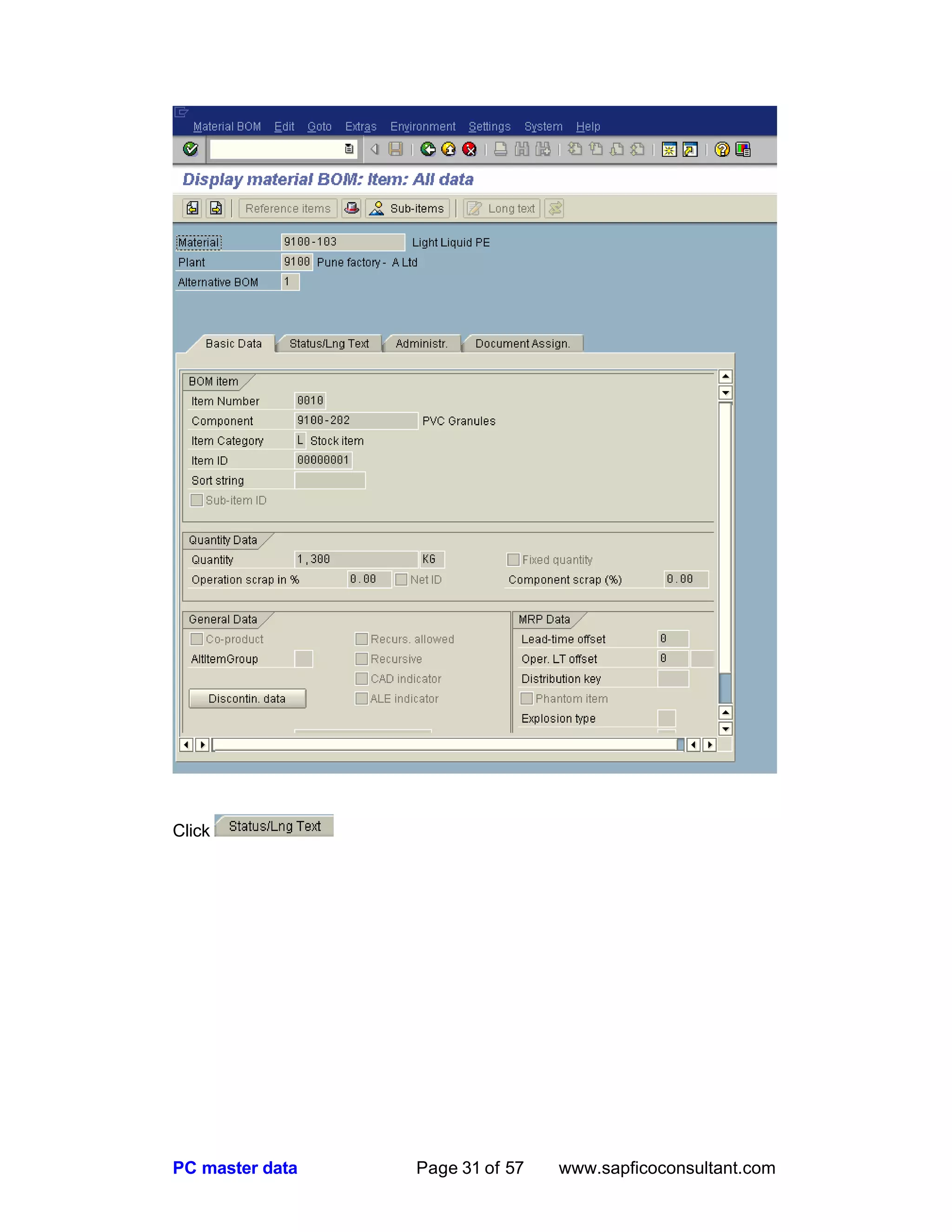 Co product costing master data | PDF