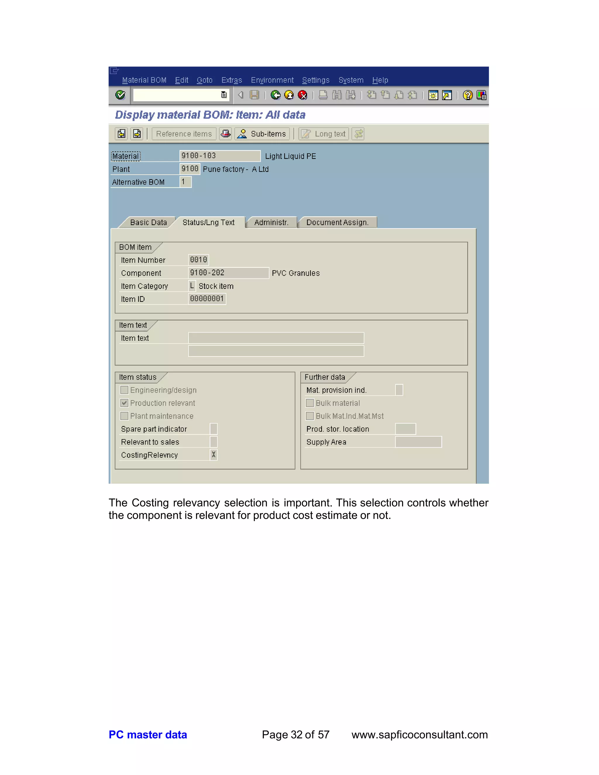 Co product costing master data | PDF