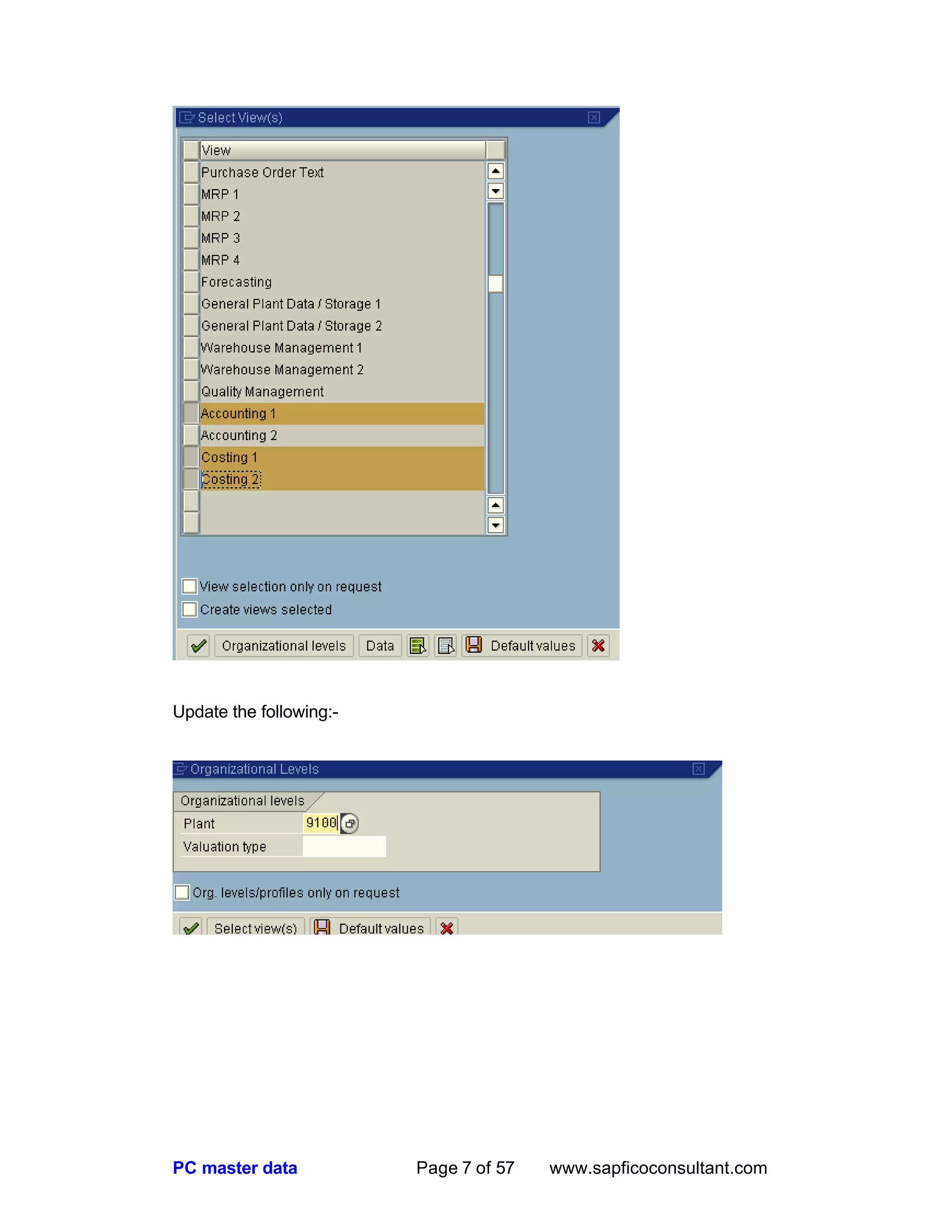 Co product costing master data | PDF