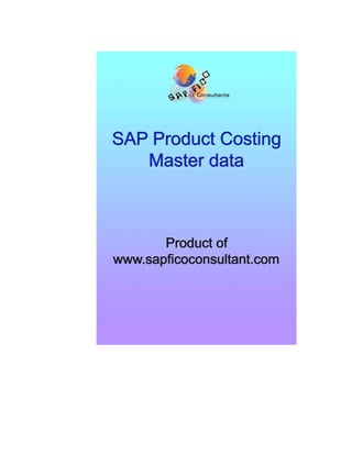 Co product costing master data | PDF