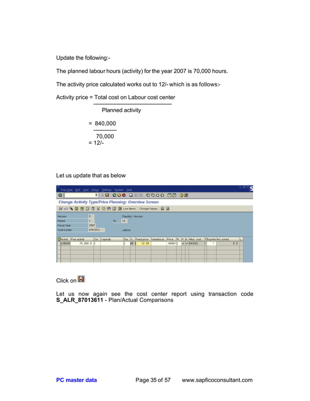 Co product costing master data | PDF