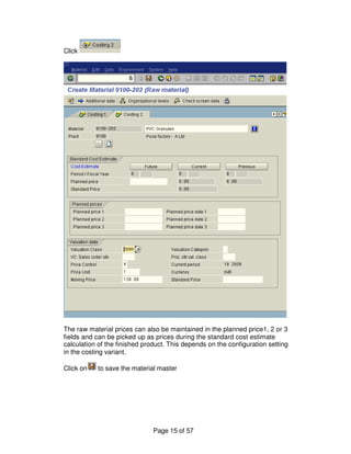 Co product costing master data | PDF