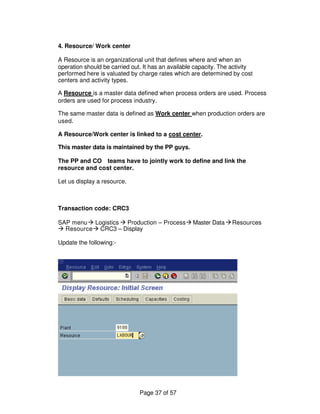 Co product costing master data | PDF