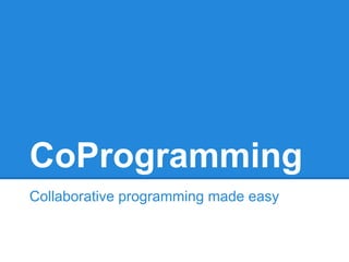 Co programming | PPT