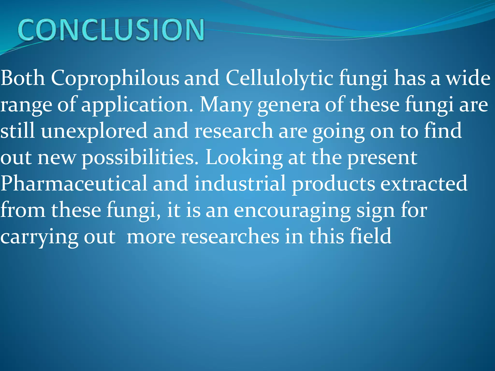 Coprophilous and cellulolytic fungi | PPTX